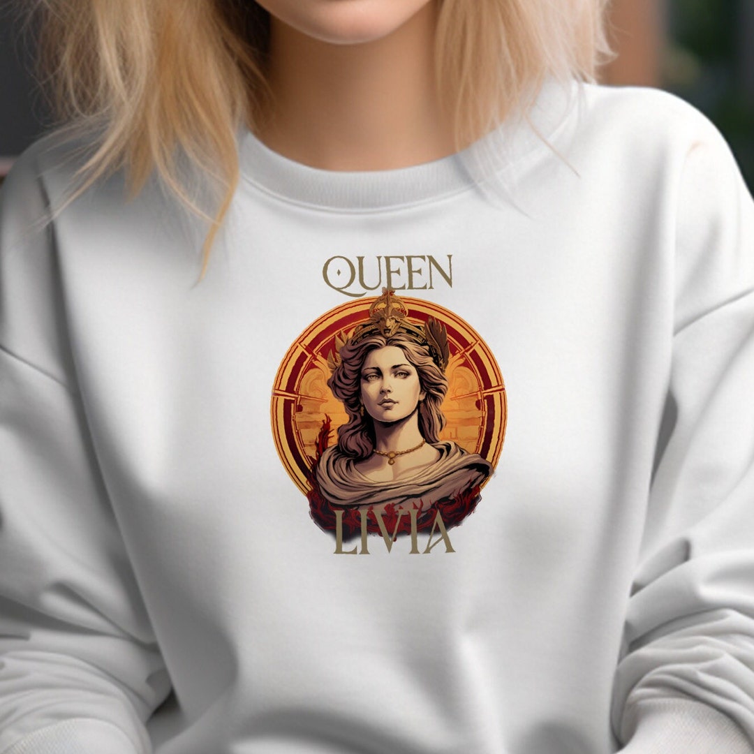 Roman Queen Livia Sweatshirt, Ancient Rome Hoodie, Regal Aura, Timeless ...