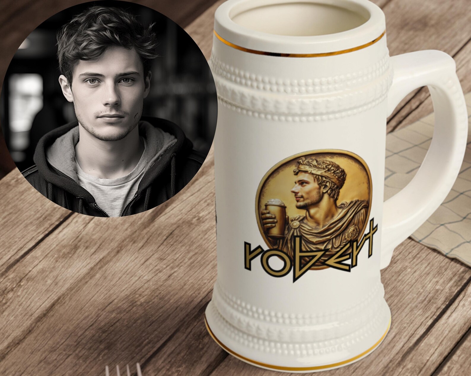 Custom Roman Empire Mug - Custom Beer Mug - Custom Beer Stein ...