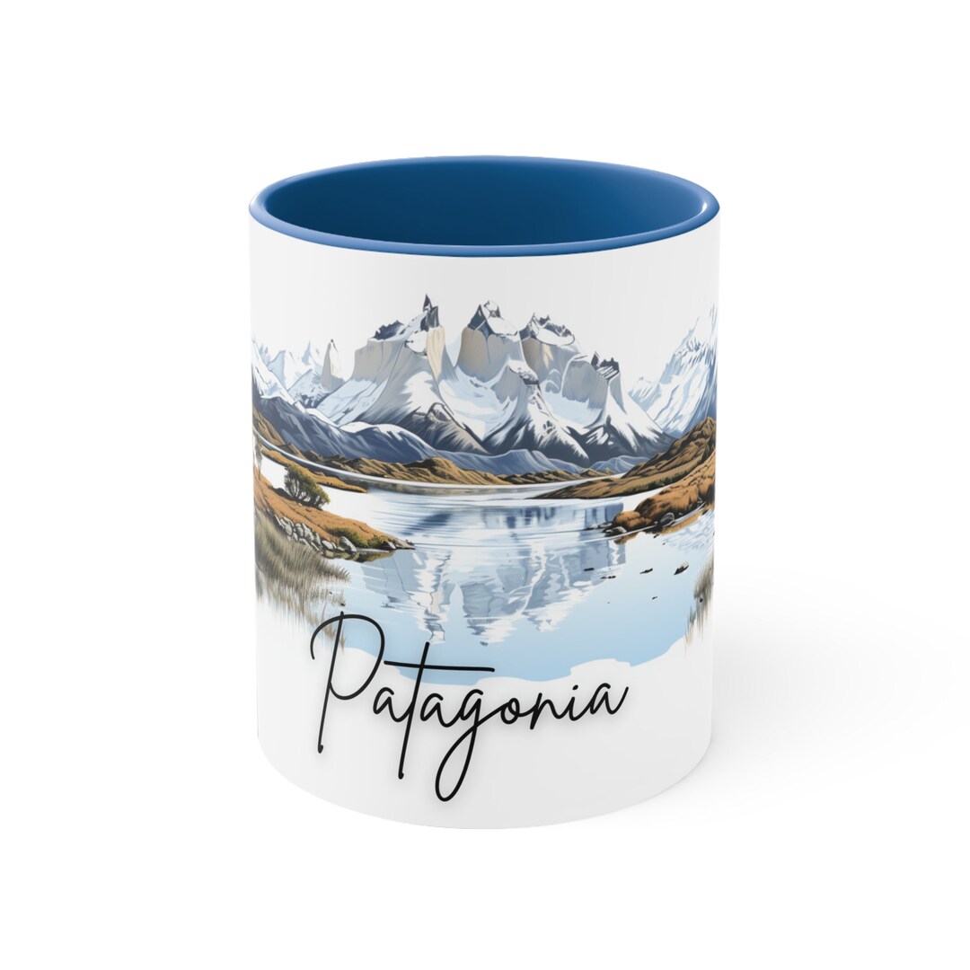 Patagonia Landscape Coffee Mug, Two-tone Ceramic Travel Cup - Etsy