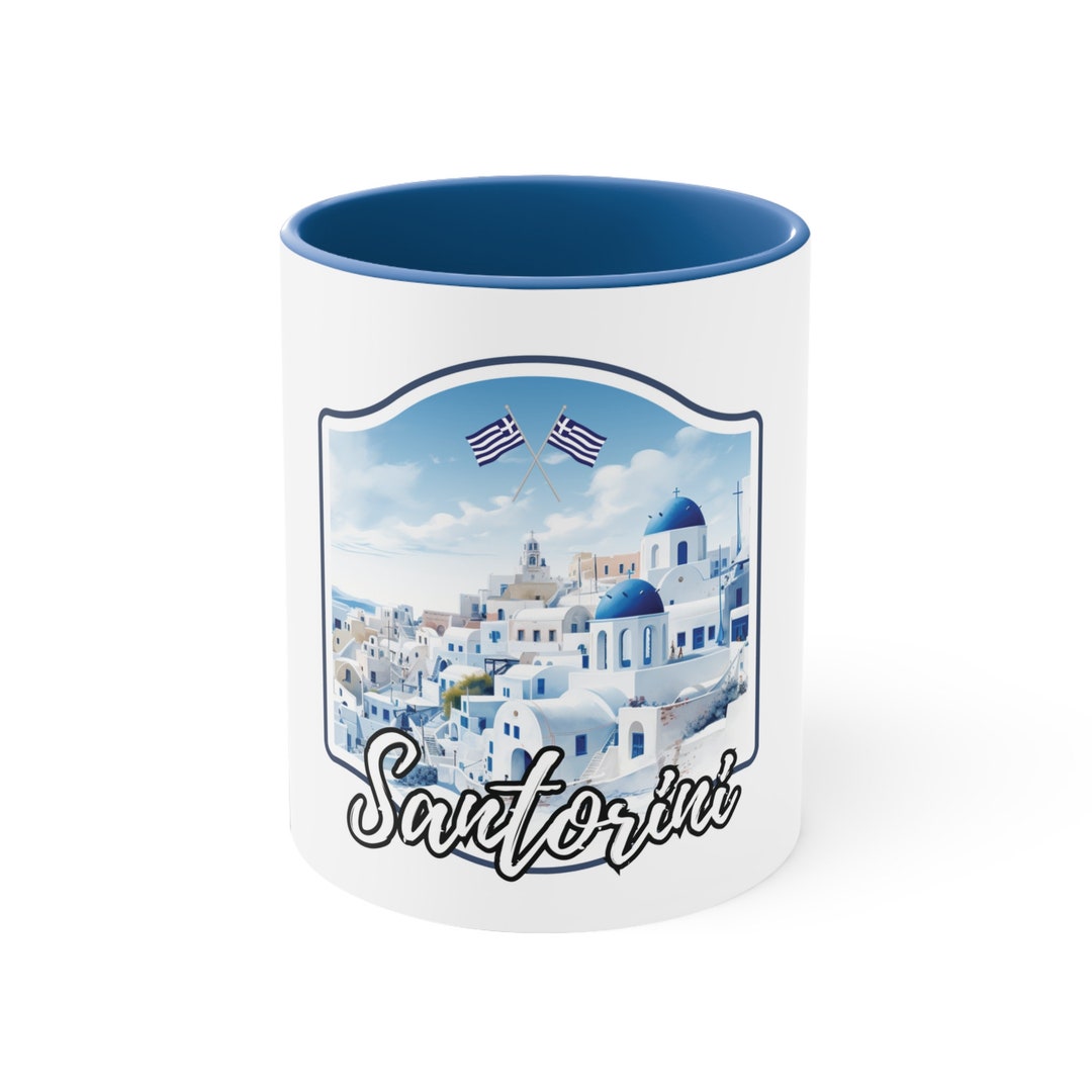 Santorini Mug - Greece Mug - Greek Island Mug - Coffee Mug - Santorini ...