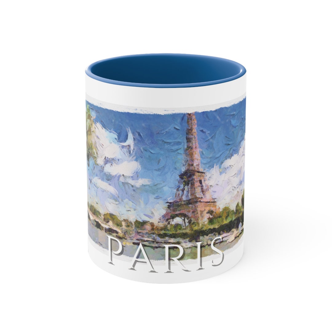 Paris Gift, Paris Mug, Paris Gifts, Eiffel Tower Mug, Paris Fan, Coffee ...
