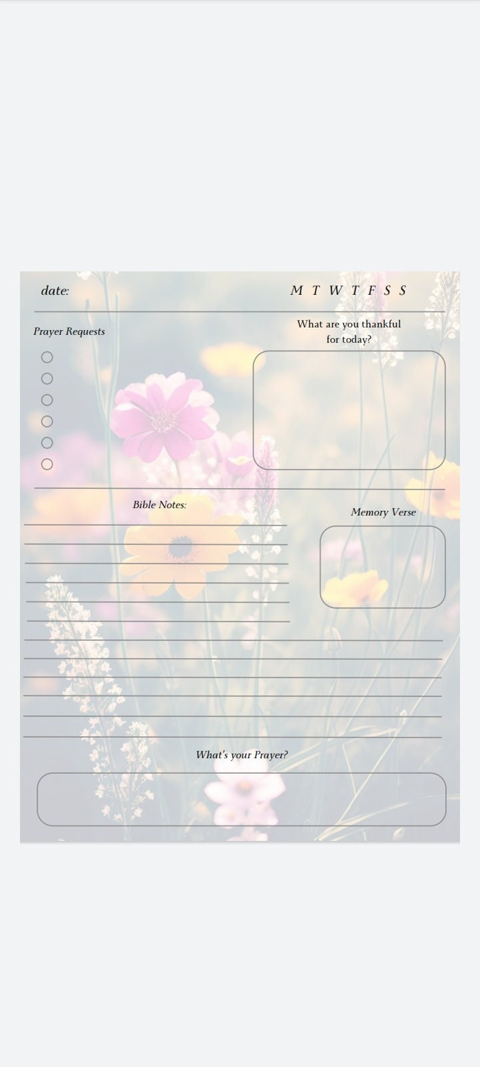 Bible Study Notes and Prayer PDF - Etsy