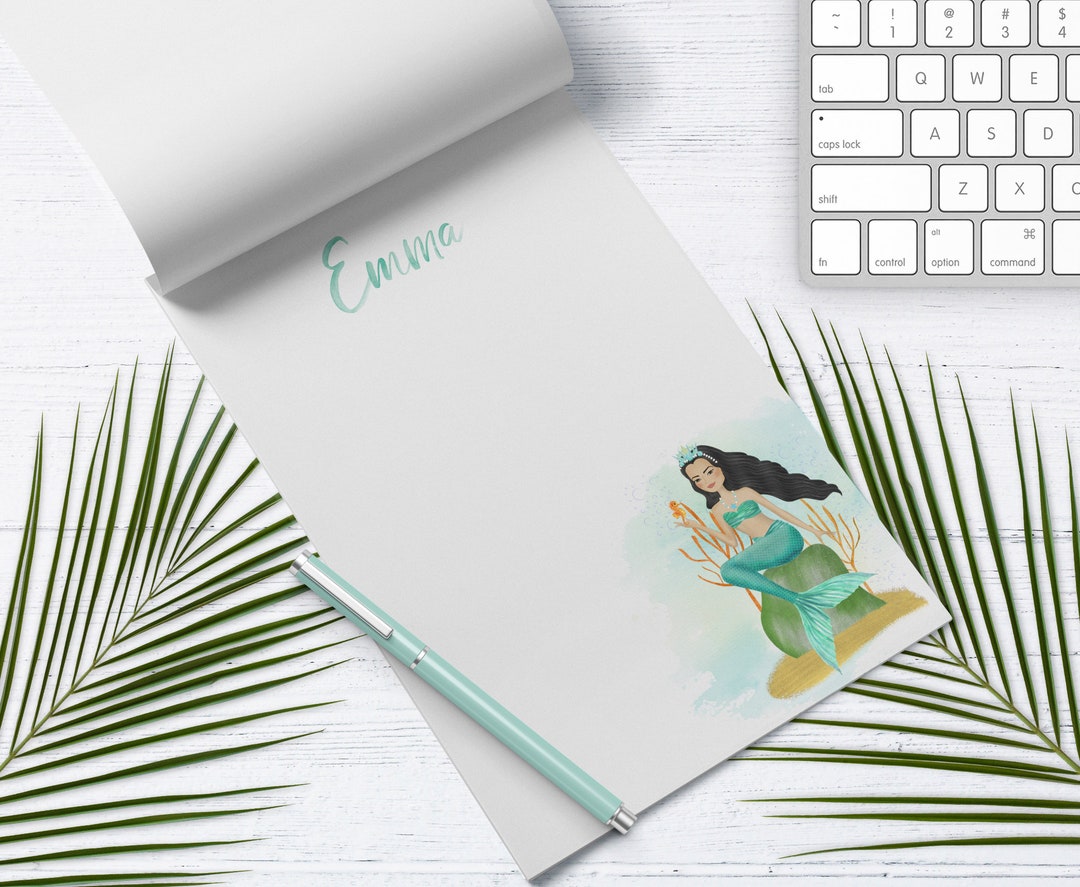 Customized 5.5x8.5 Notepad: Mermaid Magic - Etsy