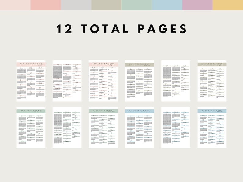 Bible Reading Tracker Printable Bible Study Guide Bible Reading ...