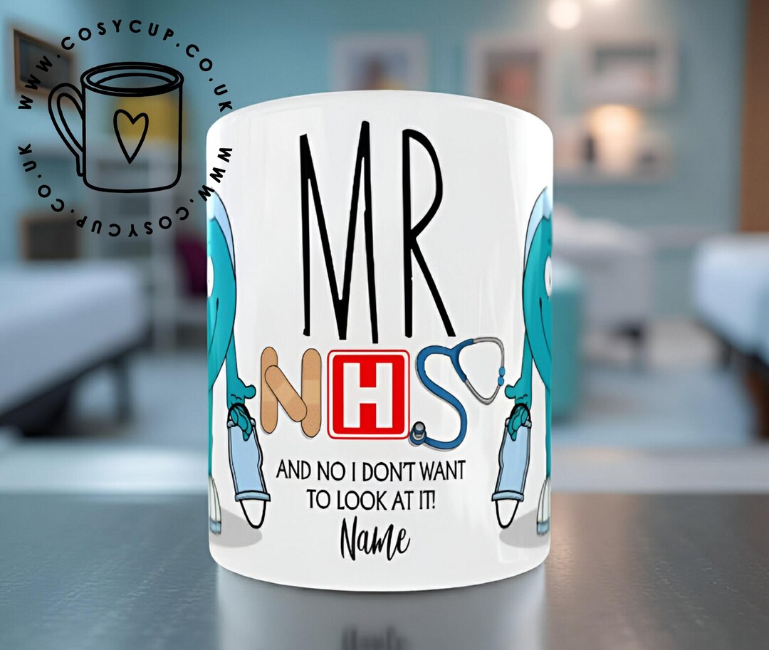 Funny Personalised Nurse Mug: Novelty NHS Gift Ideas for Him, Gift ...