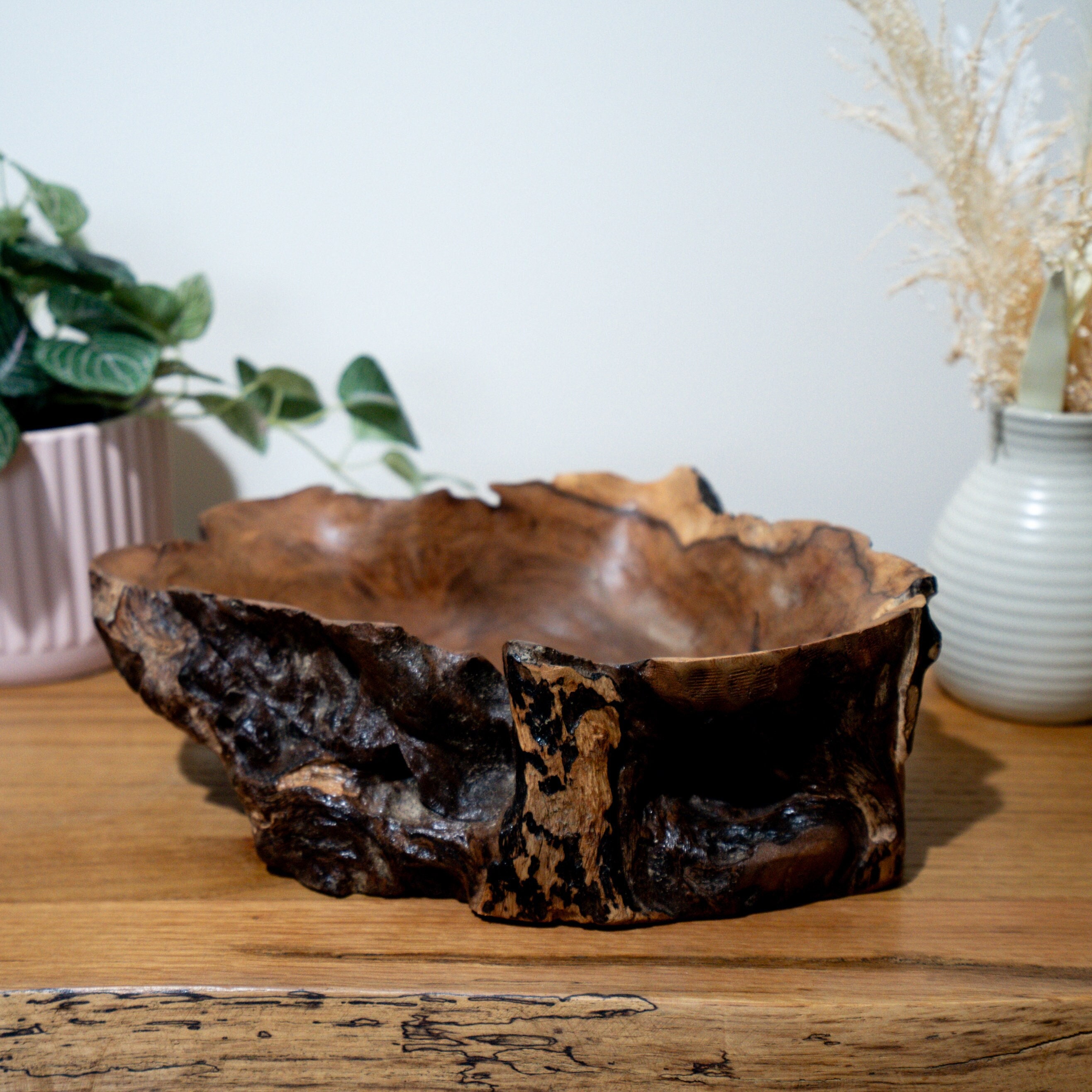 Teak Root Wooden Bowl Rustic Bowl Decorative Bowl Wood Bowl Solid Wood ...