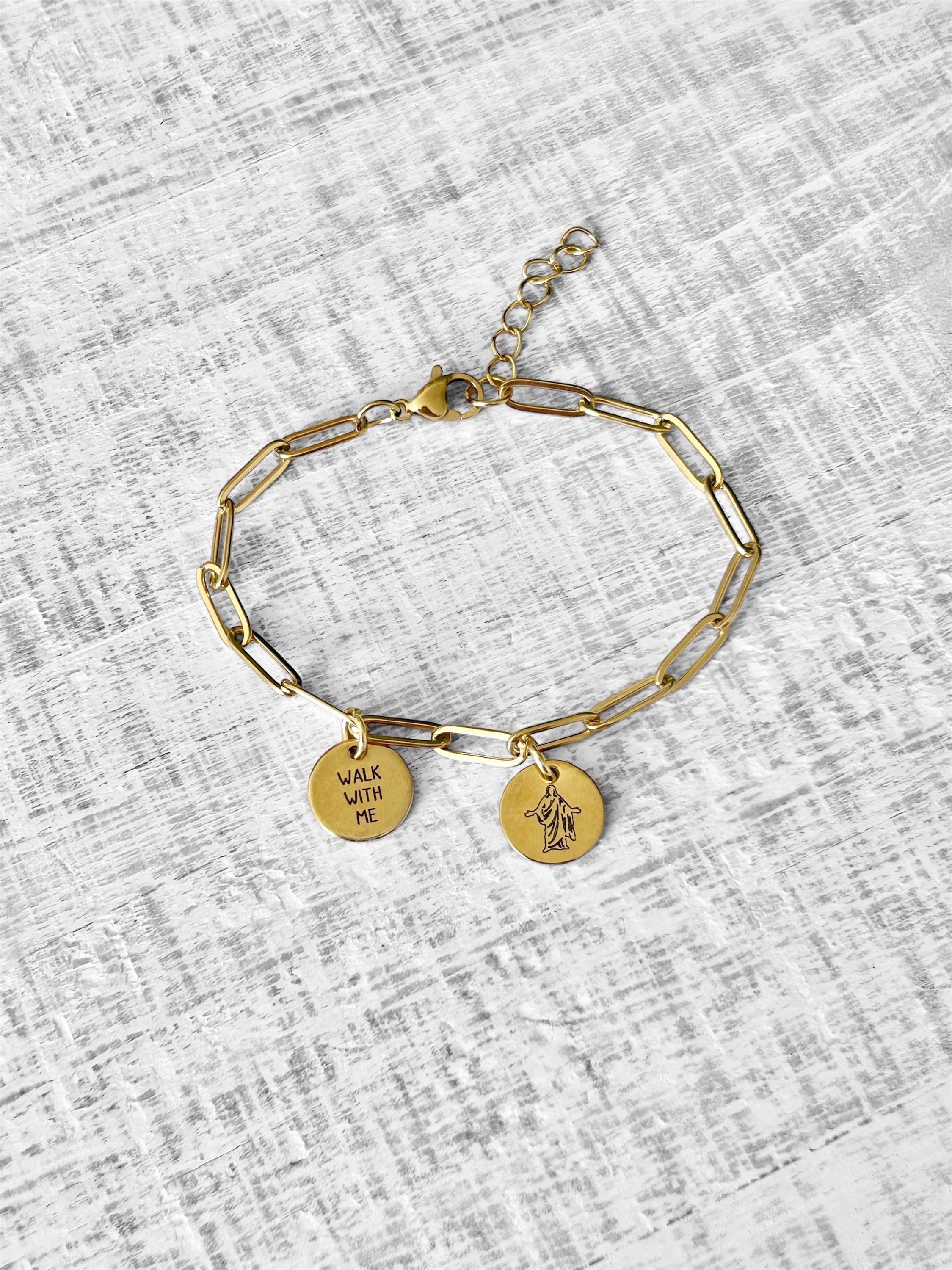 Walk With Me Charm Bracelet | 2026 LDS Youth Theme - Personalized ...