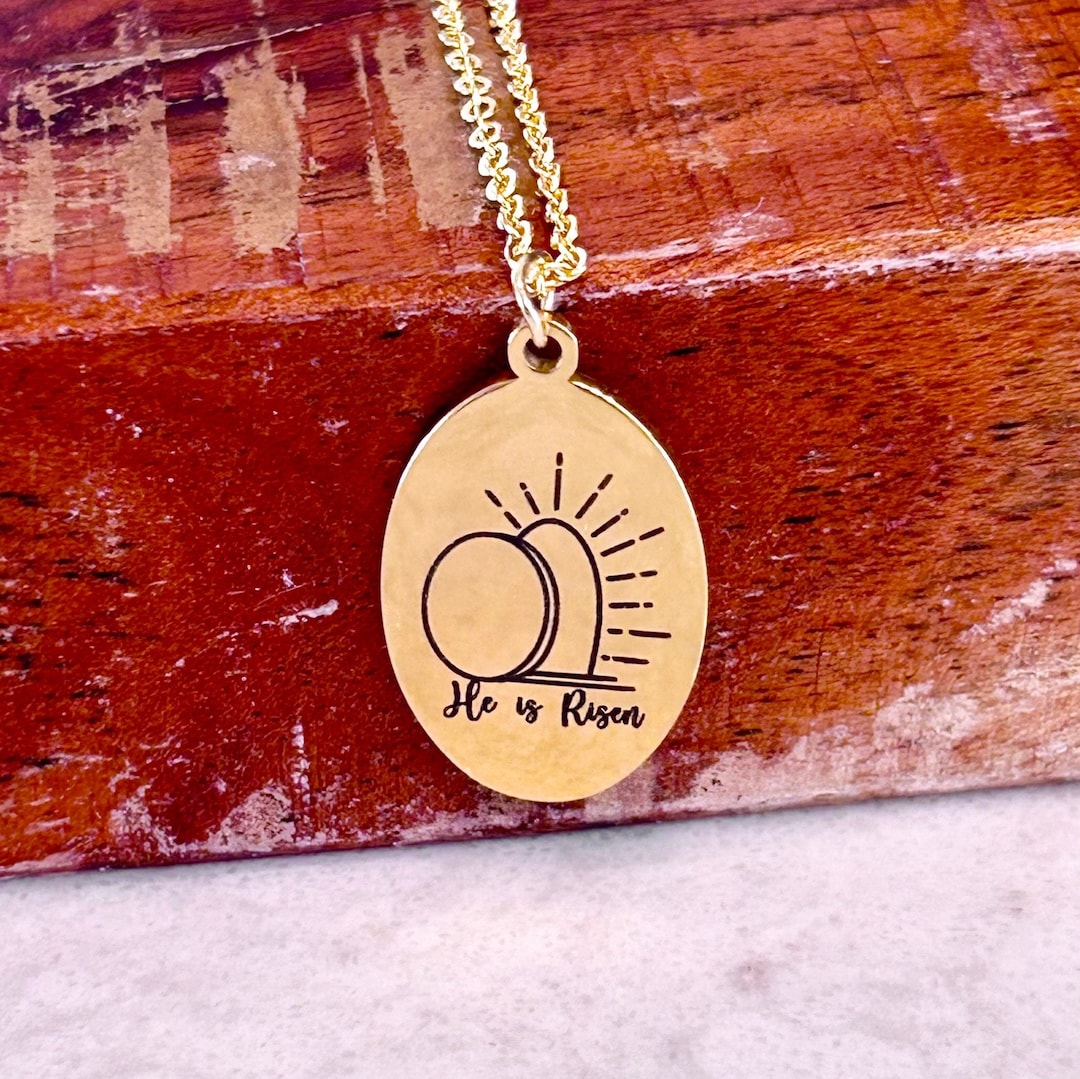 Empty Tomb Necklace, He is Risen, Easter, Disciple of Jesus Christ ...