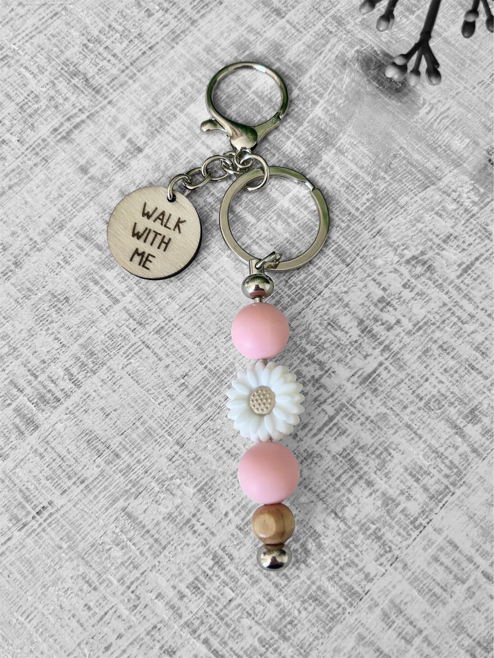 Walk With Me Personalized Beadable Keychain - 2026 LDS Youth Theme ...