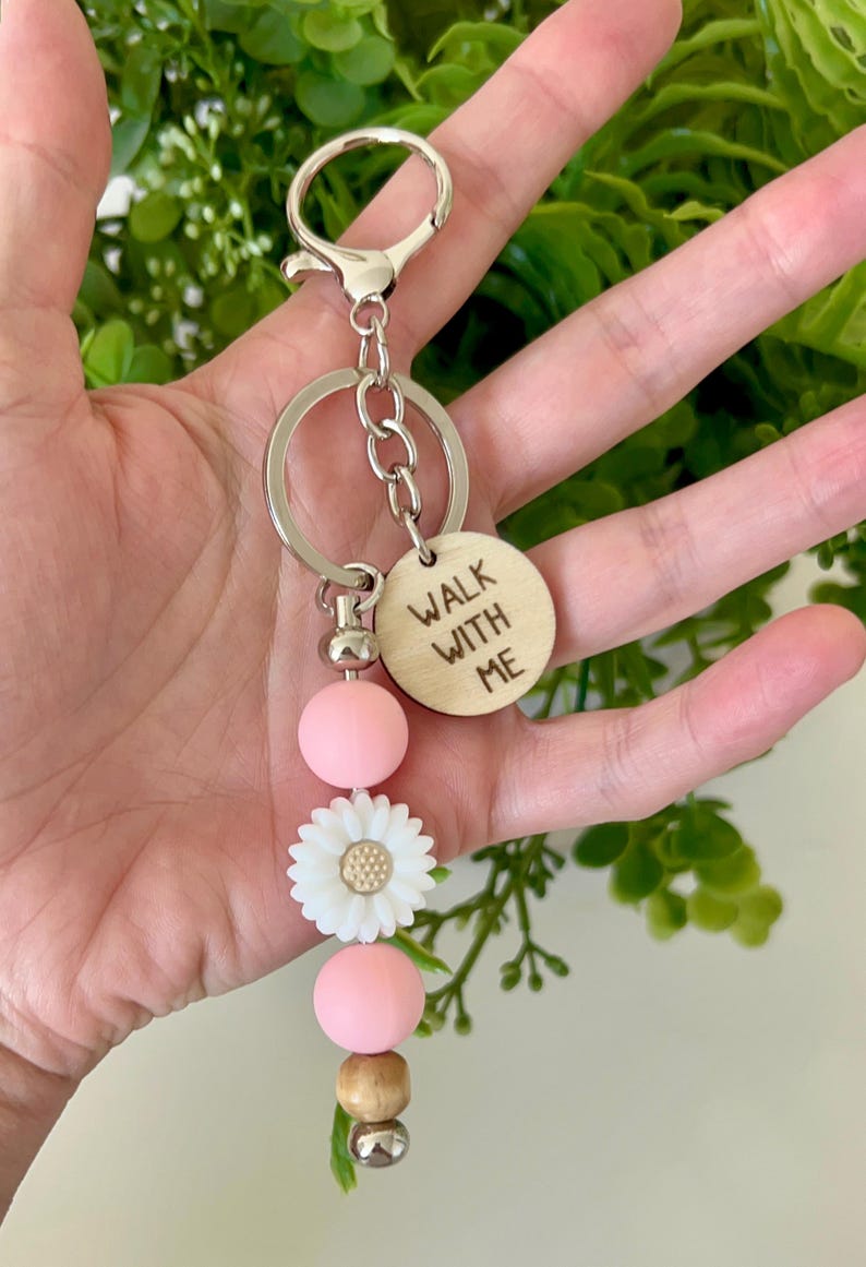 Walk With Me Personalized Beadable Keychain - 2026 LDS Youth Theme ...