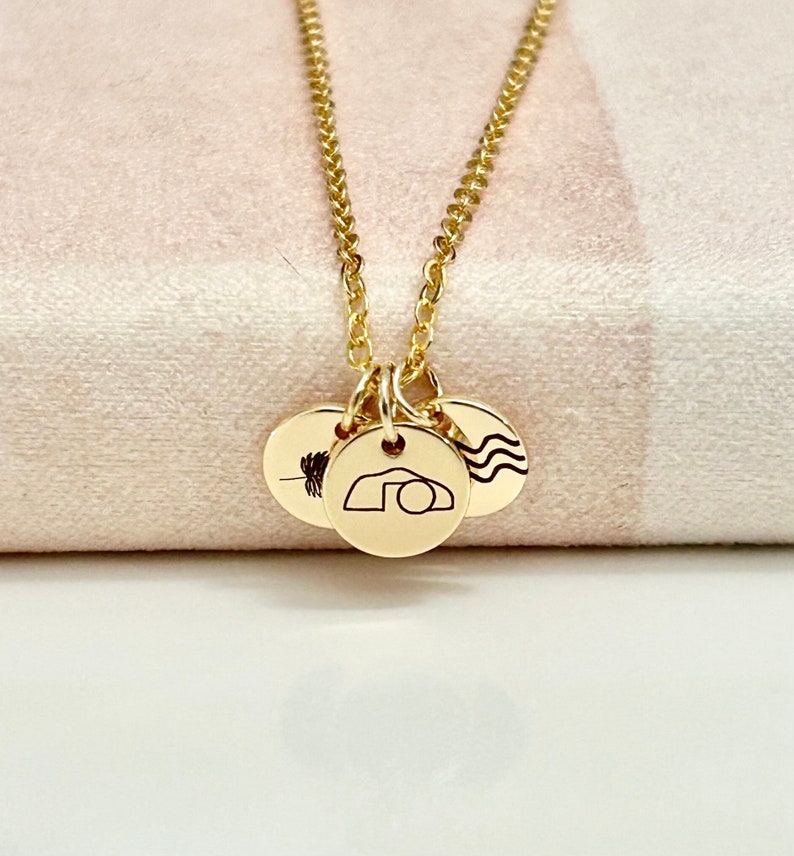 Christ's Arrival to Jerusalem Easter Necklace, Laser Engraved Charms ...