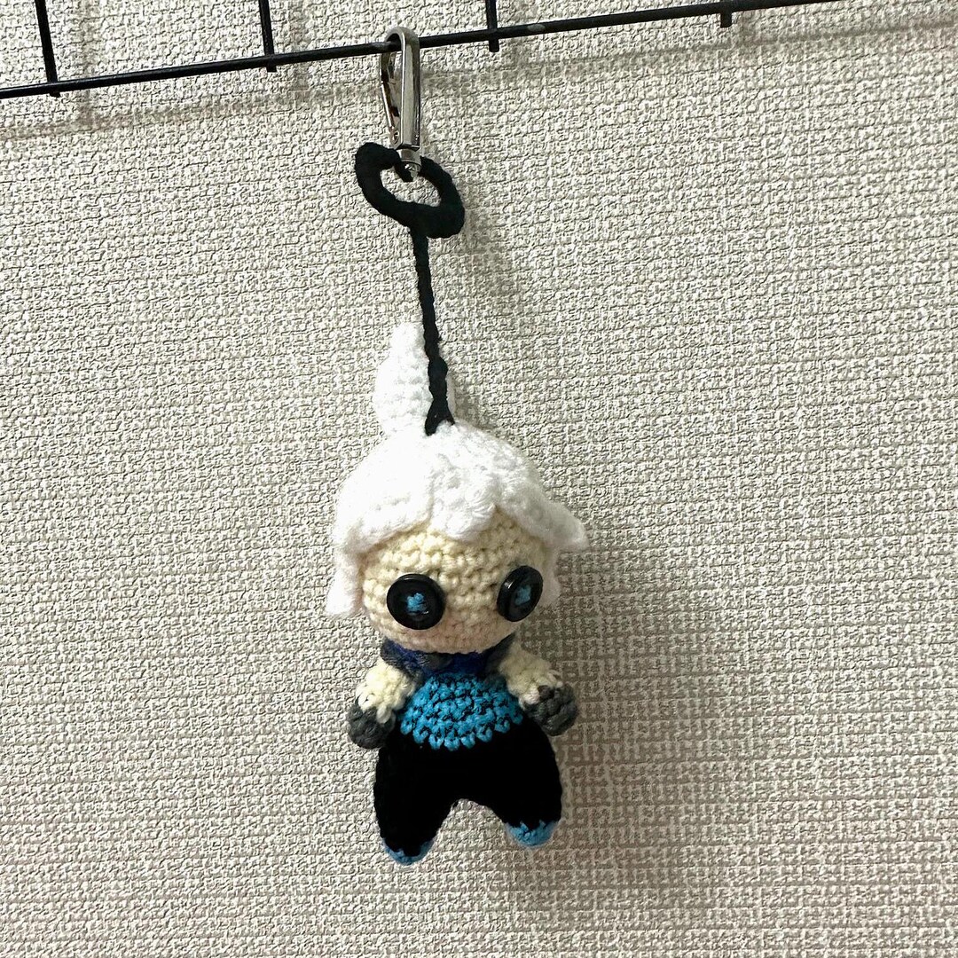 Crochet Amigurumi Charm Cute Little Chibi Keychain - Etsy
