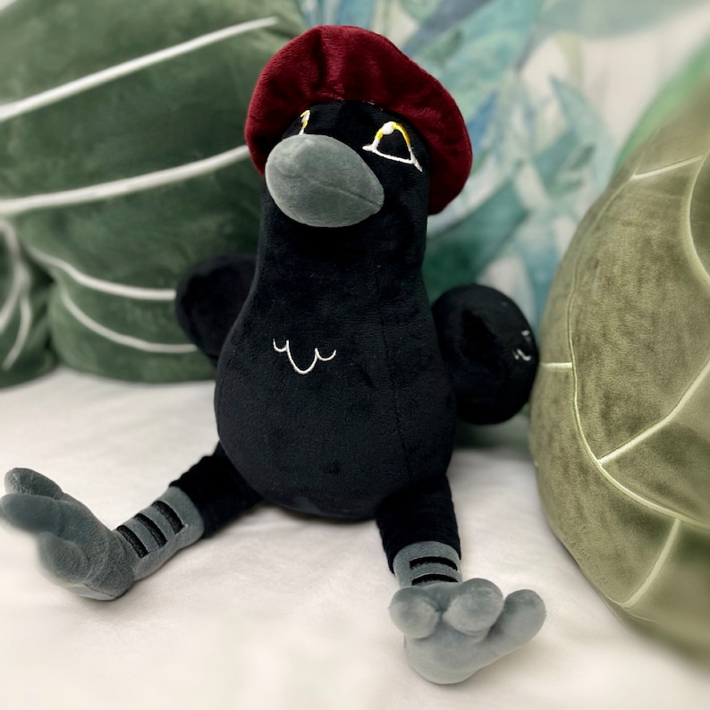 Edgar the Crow Plush-kids Soft Witchcraft Raven Stuffed Animal-children ...