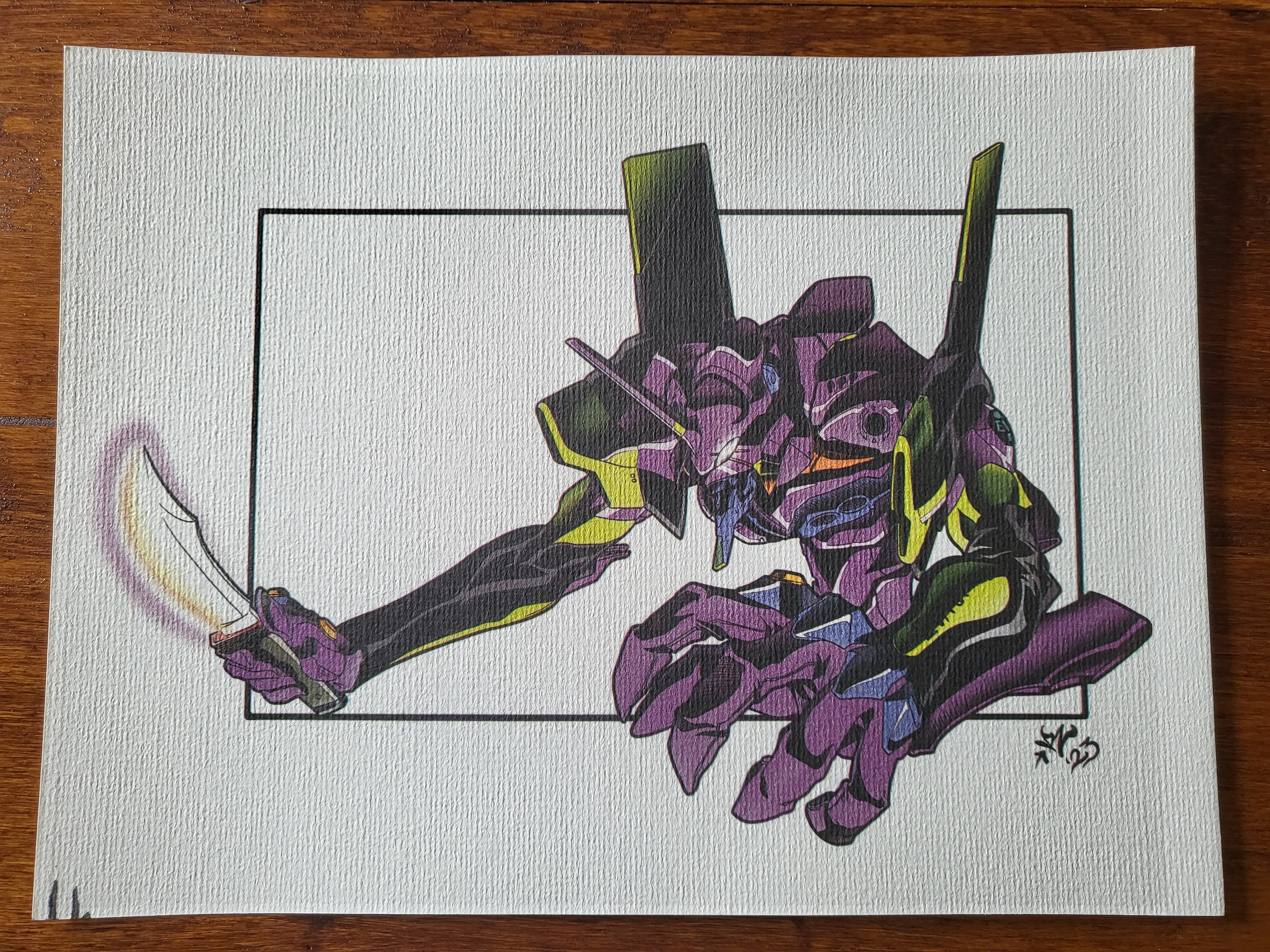 Anime Eva Painting Anime Eva Wall Art Anime Eva Wall Decor Anime Eva ...