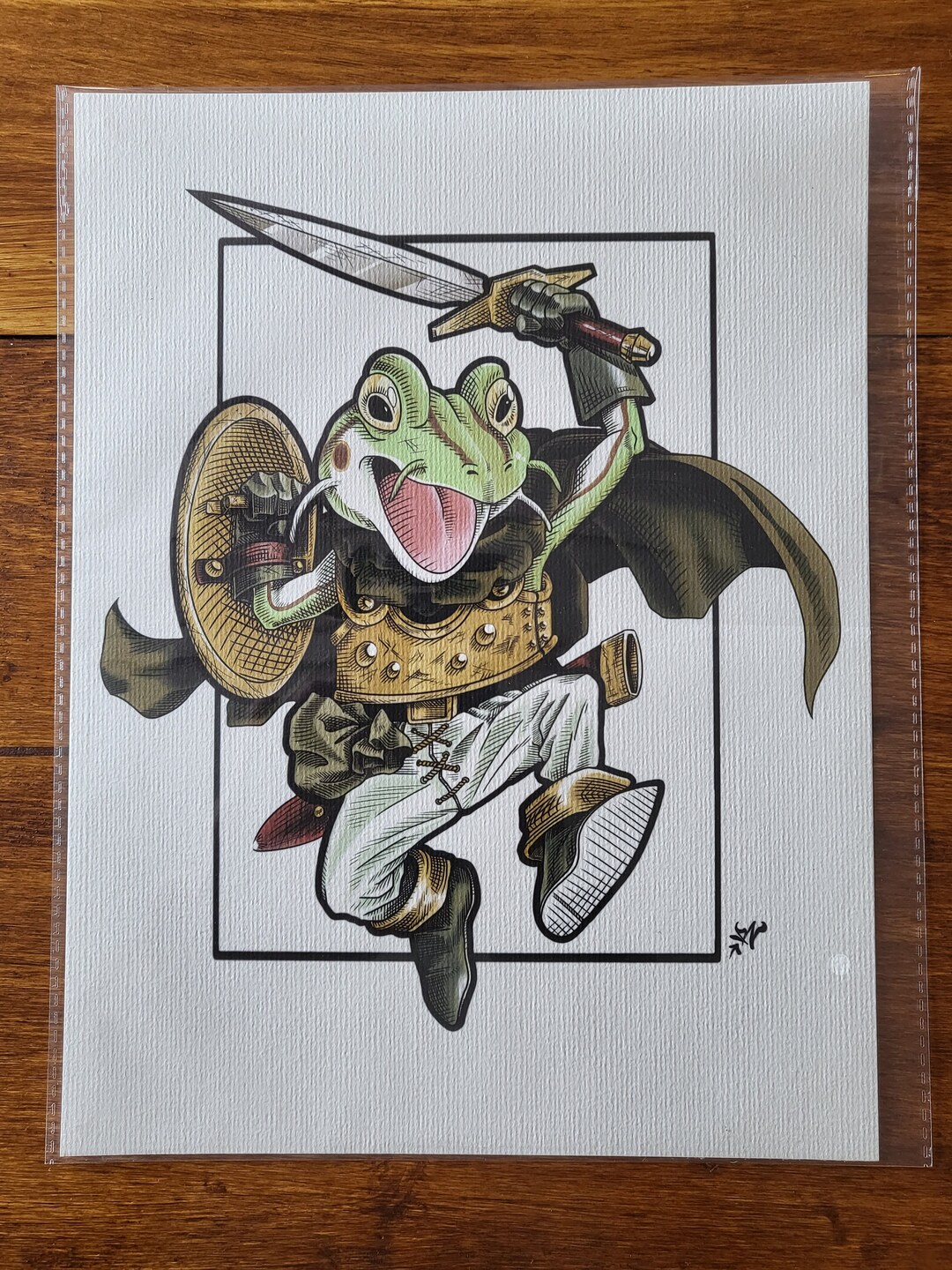 Anime Frog Painting Anime Frog Wall Art Anime Frog Wall Decor Anime ...