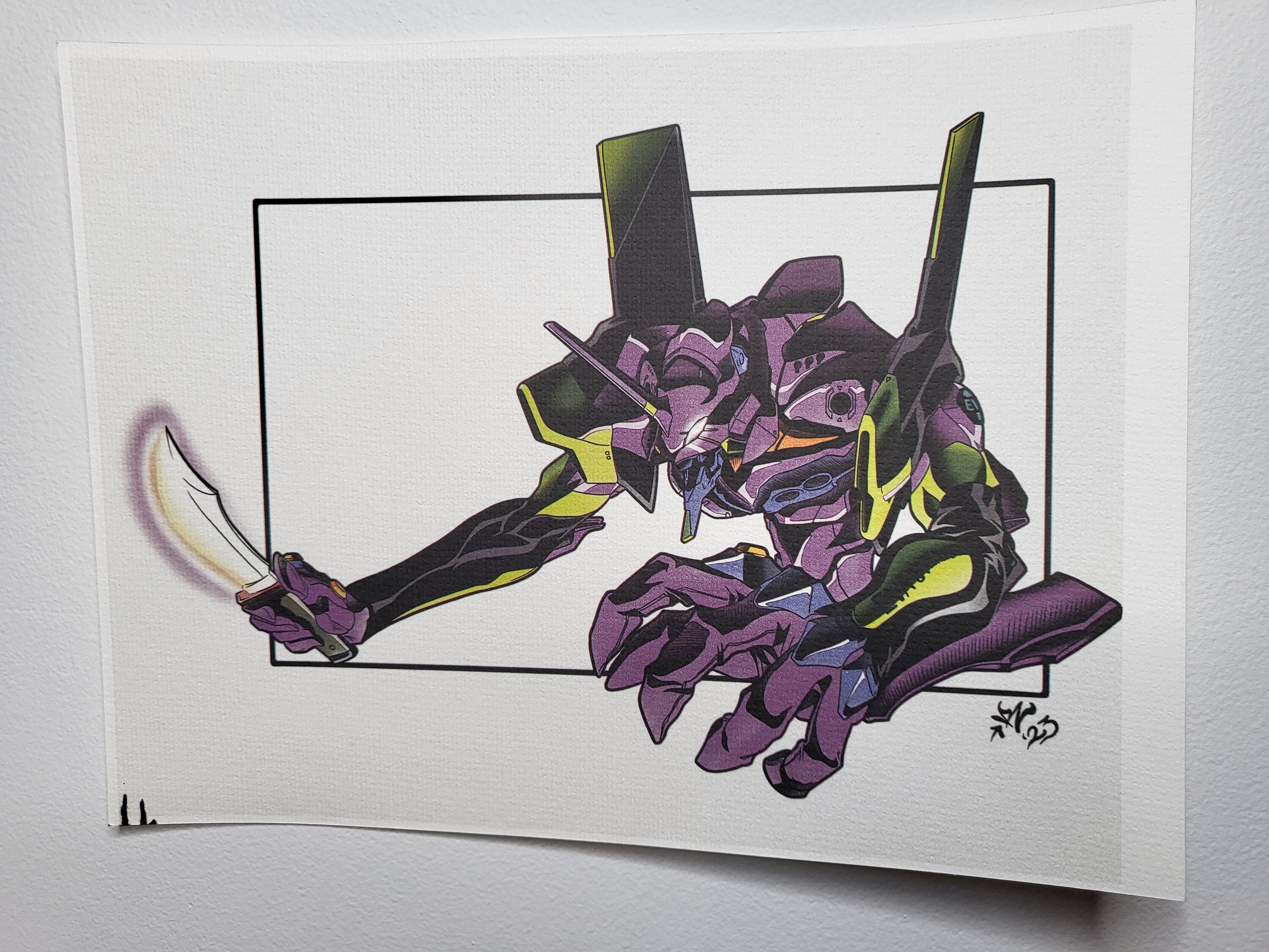 Anime Eva Painting Anime Eva Wall Art Anime Eva Wall Decor Anime Eva ...