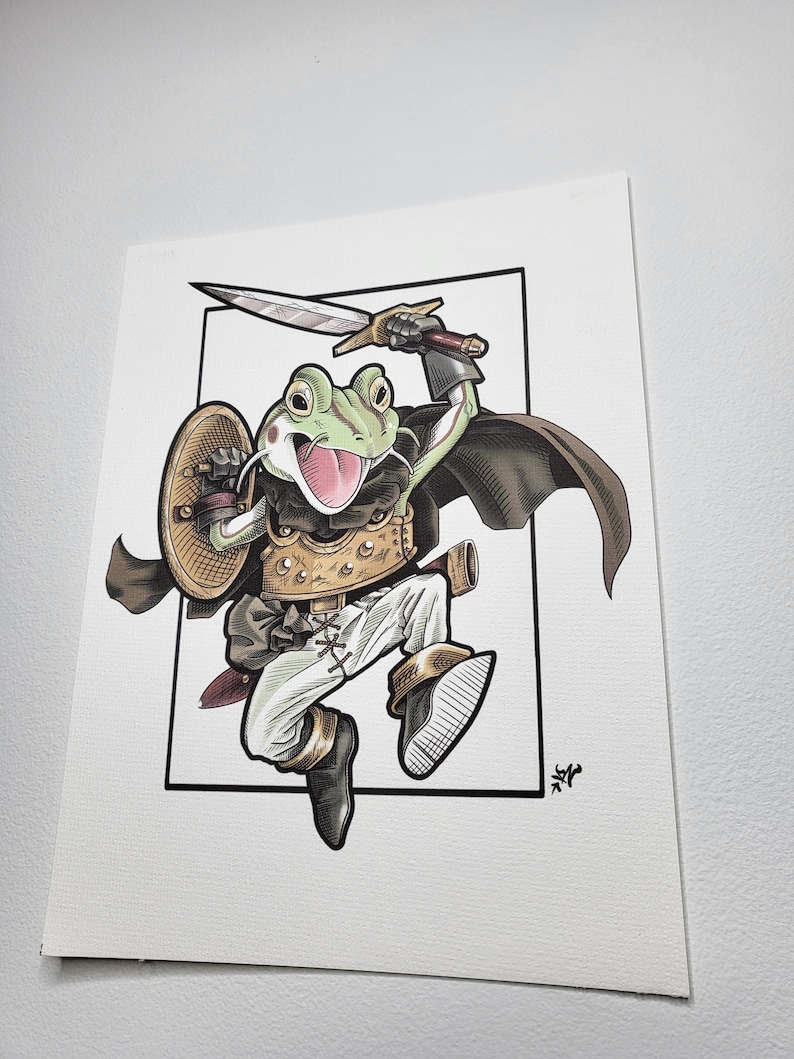 Anime Frog Painting Anime Frog Wall Art Anime Frog Wall Decor Anime ...