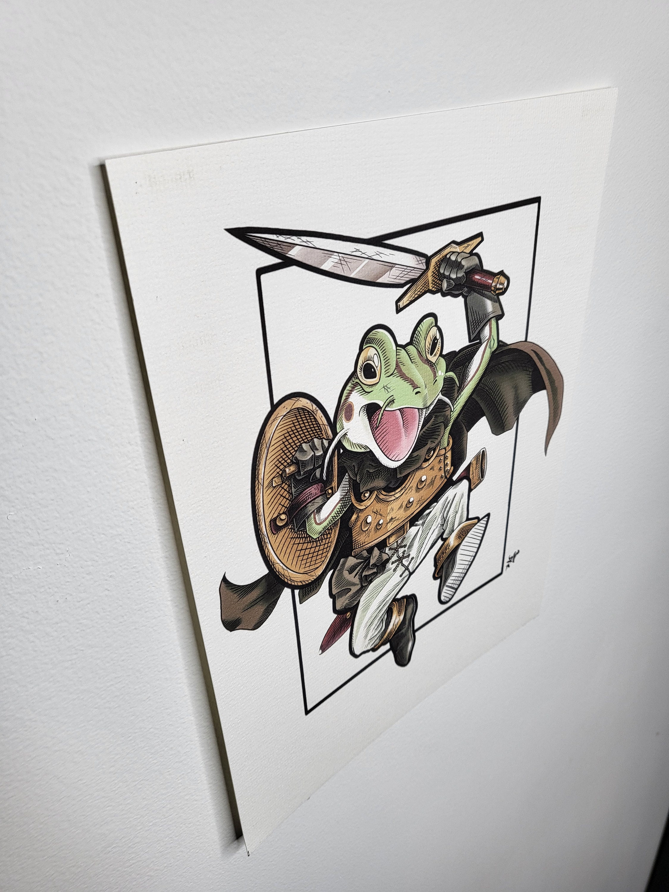 Anime Frog Painting Anime Frog Wall Art Anime Frog Wall Decor - Etsy