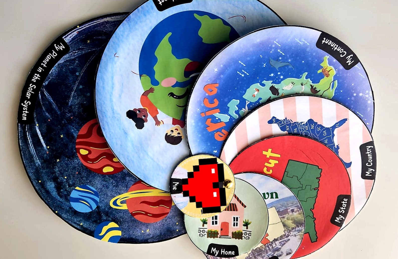 My Place in the World: Interactive Geography Circle Craft for Kids ...