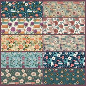 Blooming Books Digital Paper Patterns Seamless Digital Paper Pack ...