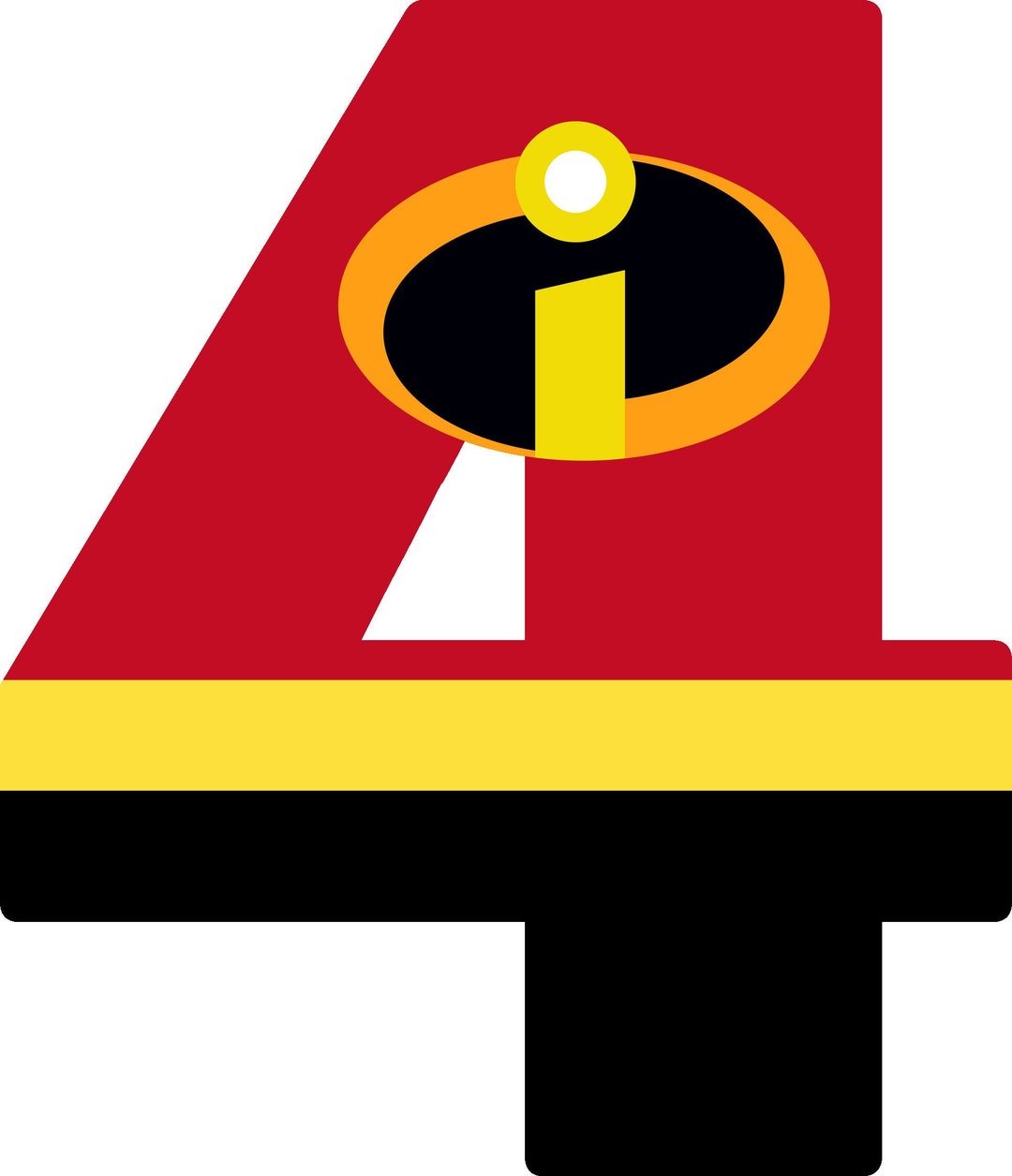 The Incredibles Number Collection for Birthdays - Etsy