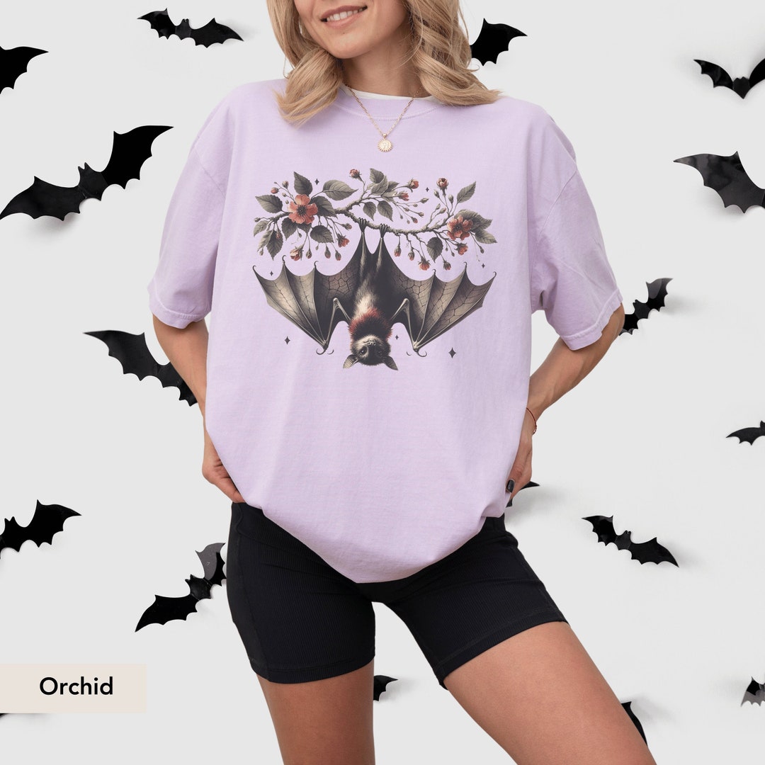 Bat Shirt, Hanging Bat T-shirt, Halloween Bats T-shirt, Halloween Shirt ...