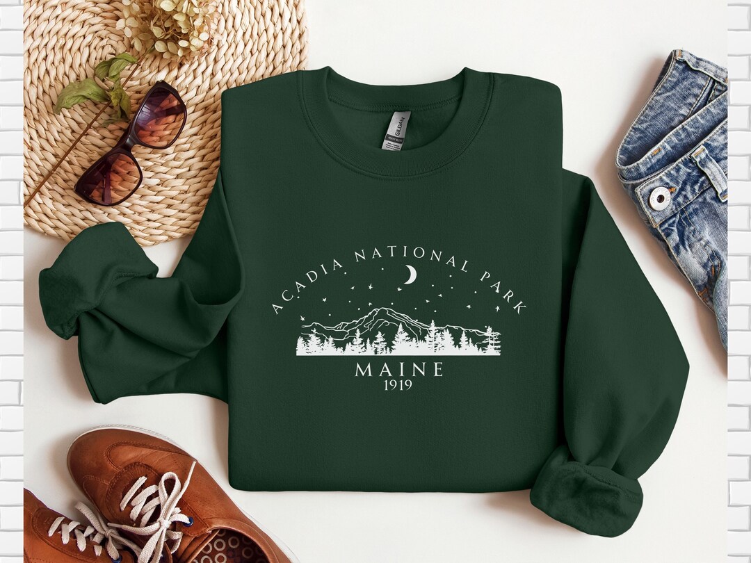 Comfort Colors Acadia National Park Tshirt, Maine Vacation Shirts ...