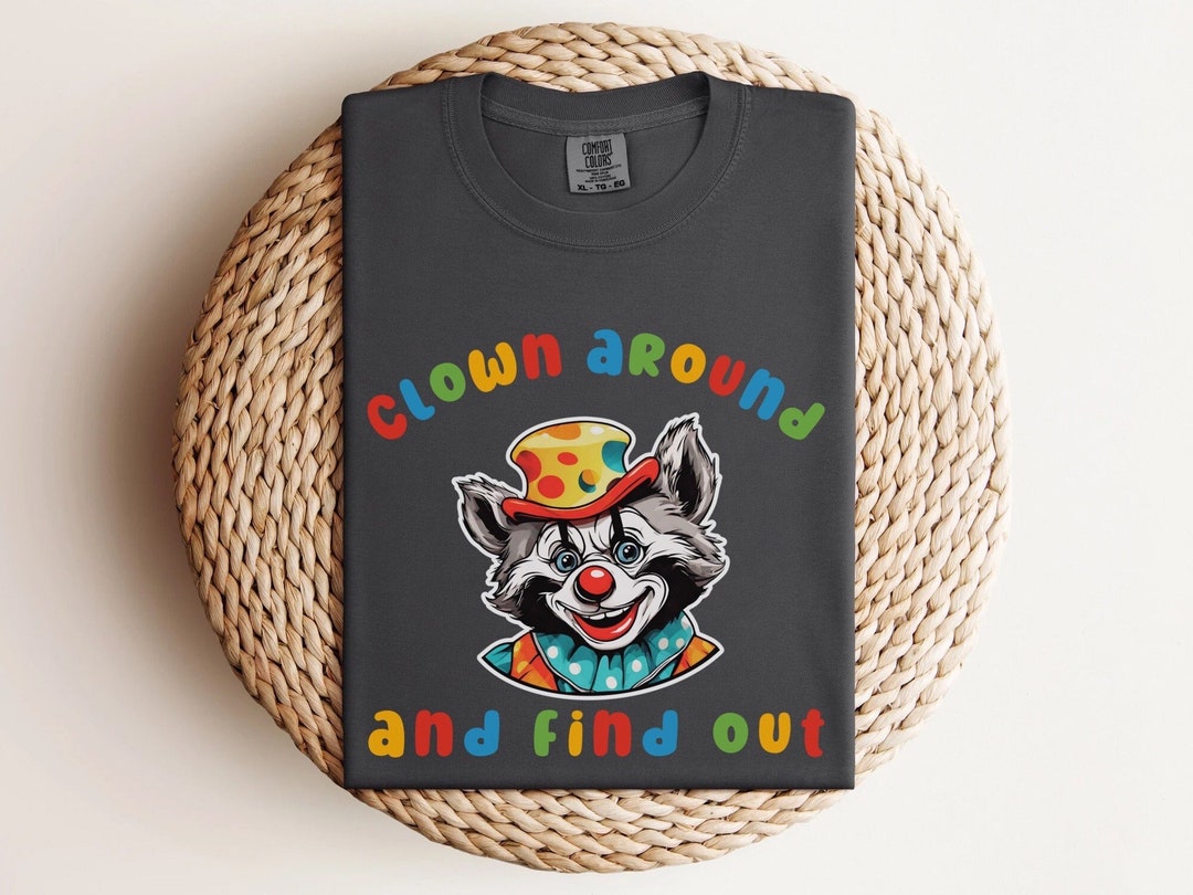 Clowncore Raccoon Shirt, Funny Meme Sweatshirt, Clown Tee, Clowncore ...