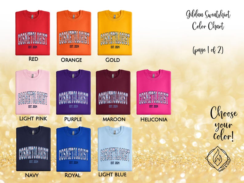 Personalized Cosmetologist Varsity Japanese Cherry Blossom Sweatshirt ...