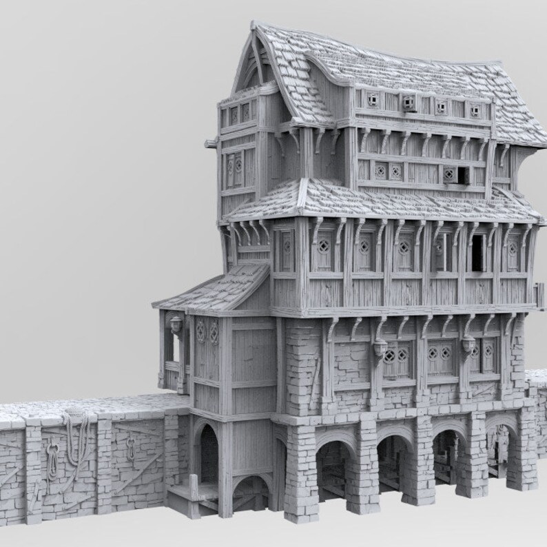 Ancrabourg Tavern the Deepsea Lantern 3D Layered Scenery Wargaming ...