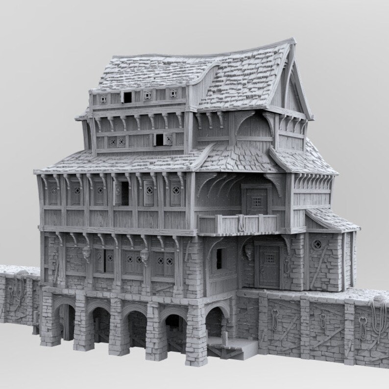 Ancrabourg Tavern the Deepsea Lantern 3D Layered Scenery Wargaming ...