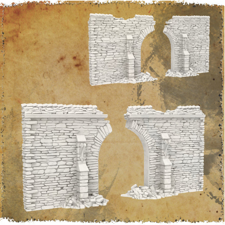 Roadside Inn Runied 3D Printed Terrain Fantasy Mordheim Wargaming ...