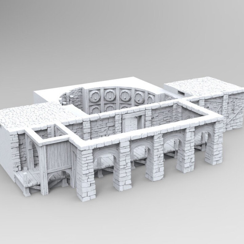 Ancrabourg Tavern the Deepsea Lantern 3D Layered Scenery Wargaming ...