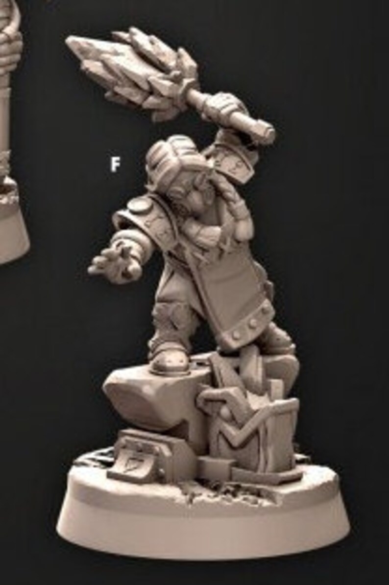 Vulcan Dwarves Spark Gadgeteers Castnplay 28mm Resin/sla 8K Wargaming ...