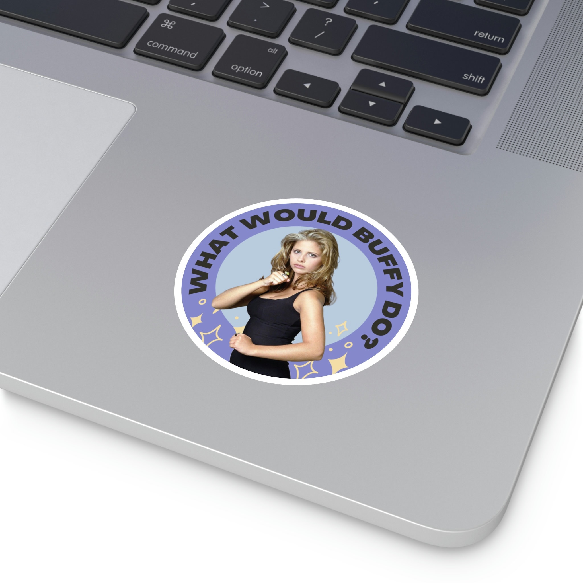 What Would Buffy Do Round Vinyl Sticker WWBD Vampire Slayer Decal Car ...