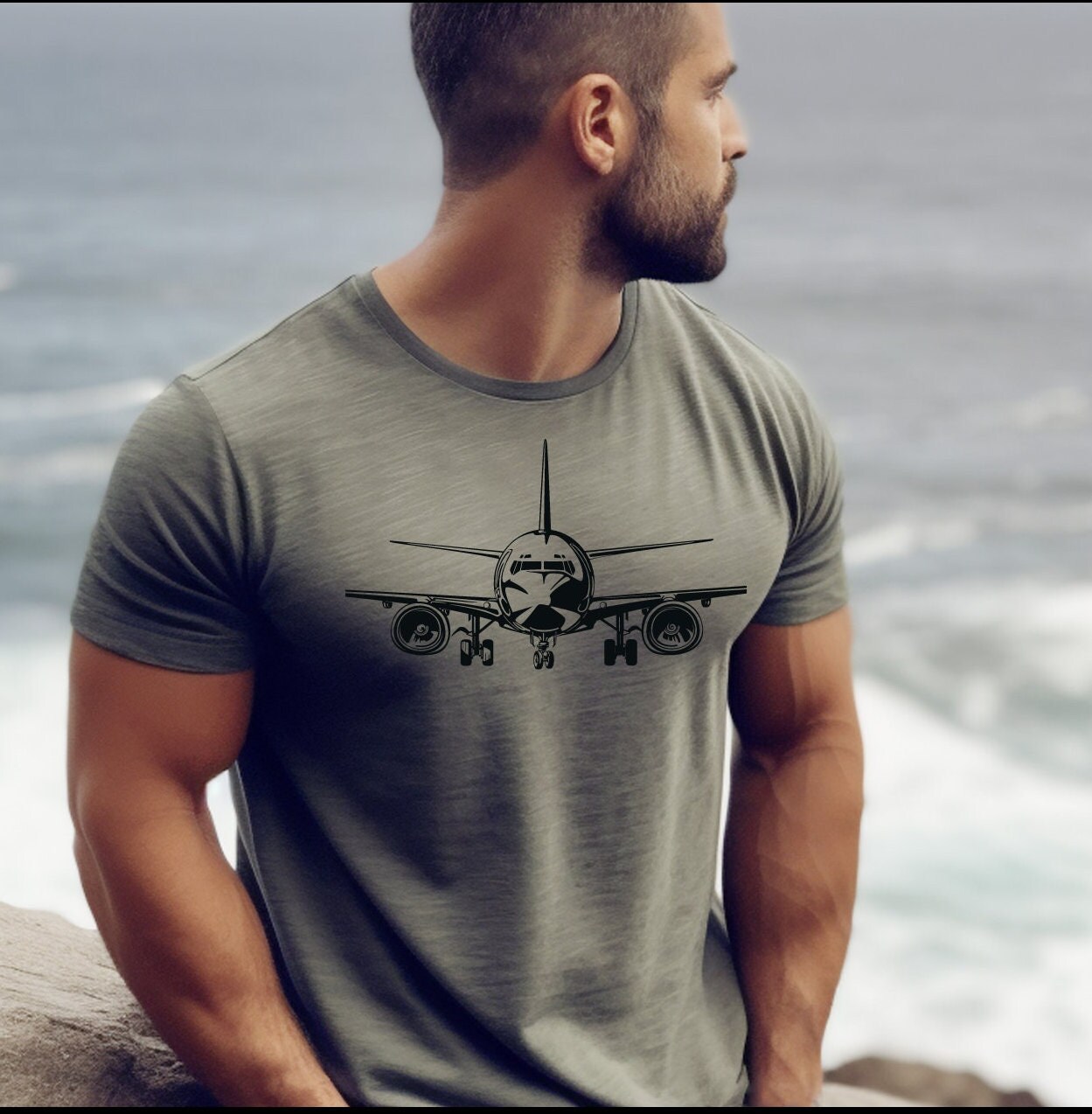 Airplane Tshirt, Airplane Shirt, Boeing 737 Shirt, Boeing Airplane ...