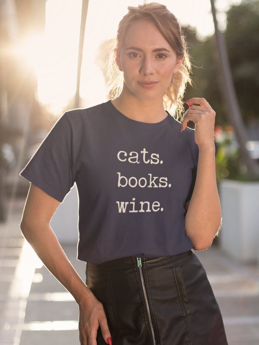 Cat Lady Tee, Mom Tshirt, Mother's Day, Cat Mom T-shirt, Wine, Pet ...