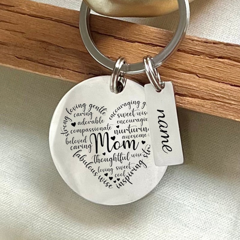 Stainless Keychain - Etsy