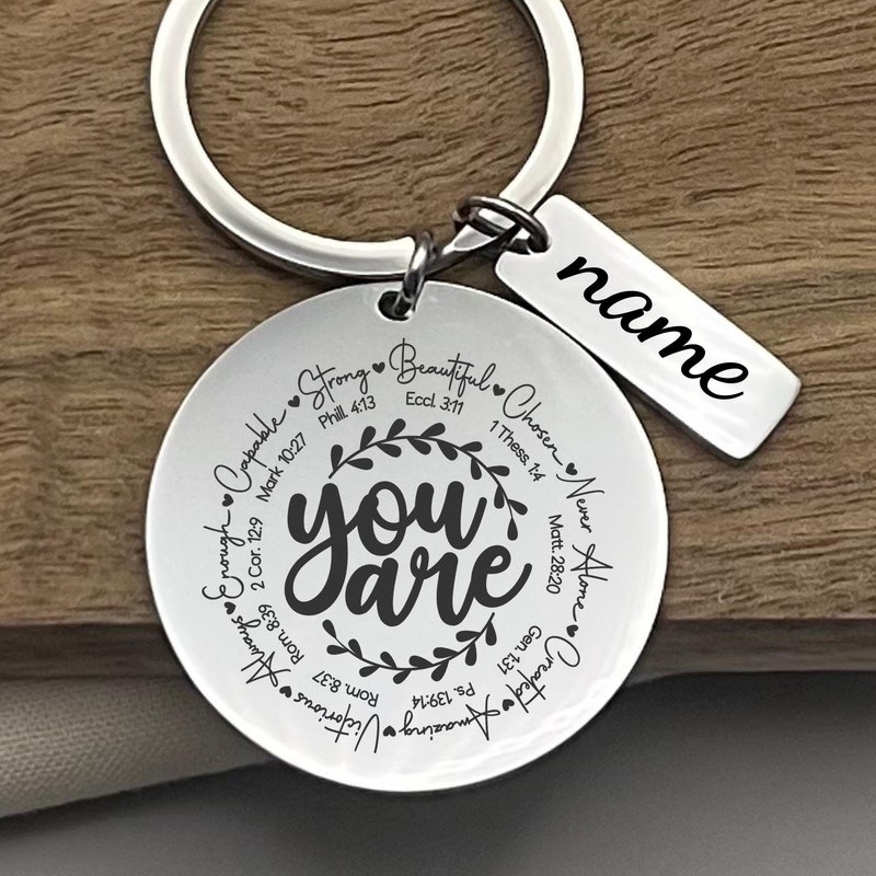 Bible Verse Keychain - Etsy