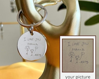 Handwritten Signature Keychain Memorial Momento Handwriting - Etsy