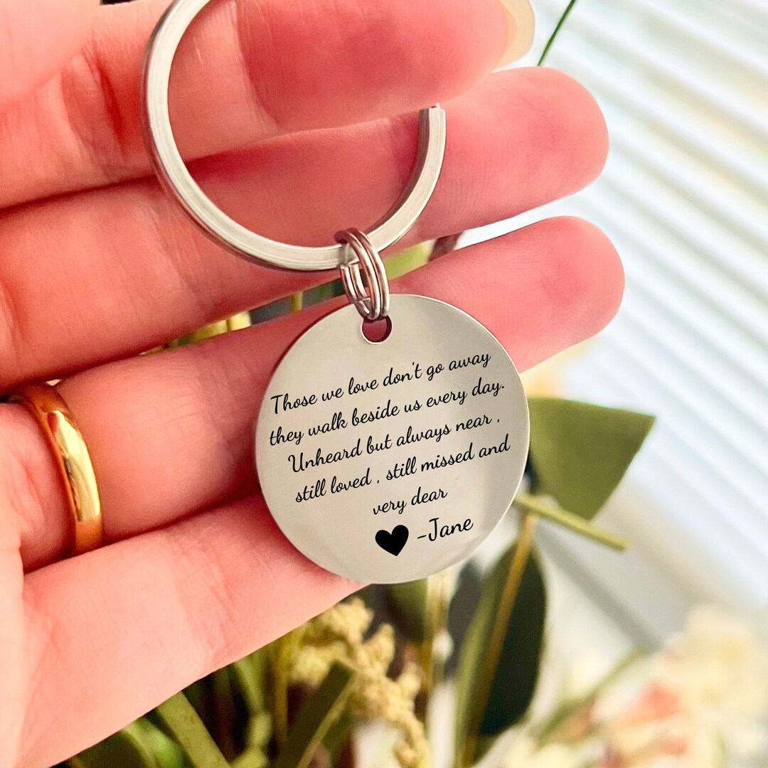 A Heartfelt Custom Family Keychain: Cherish Memories and Show Sympathy ...