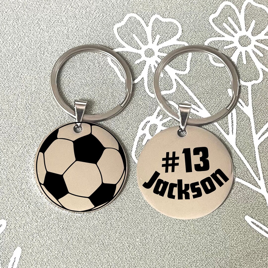 Personalized Soccer Keychain - Score Your Style on the Go - Etsy