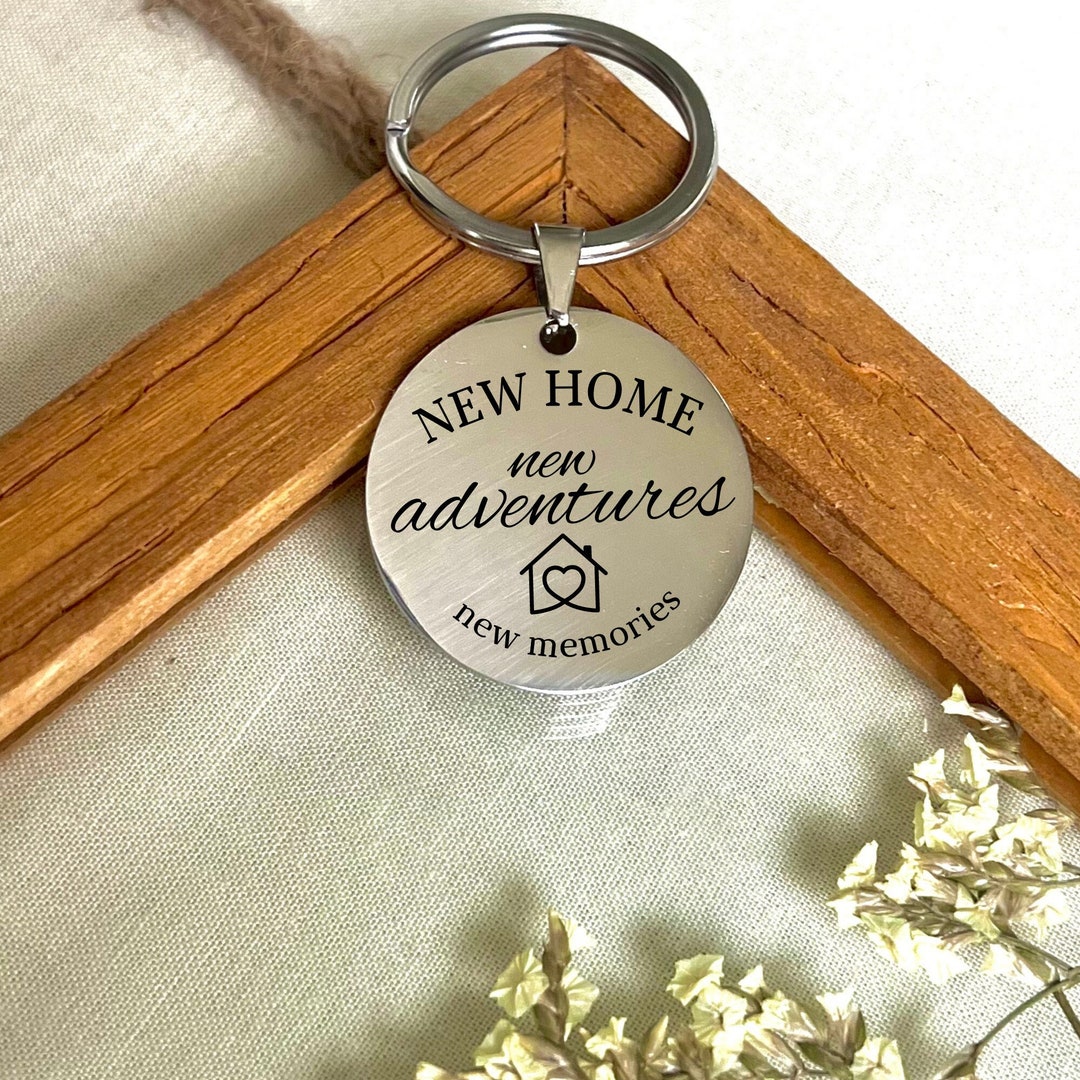 Personalized First Home Keychain - Custom Housewarming Gift - Etsy