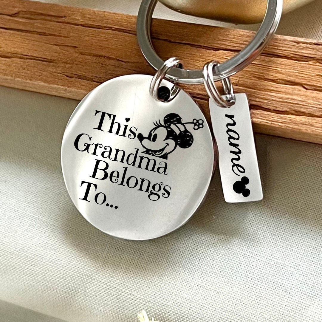 This Grandma Belongs to Keychain - Handmade Keychain With Disney and ...