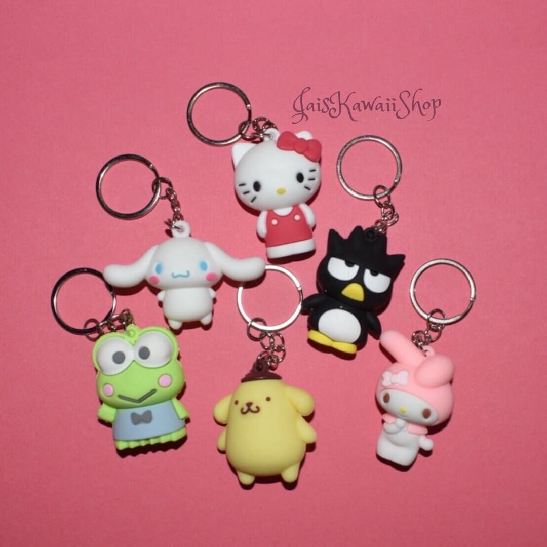 Sanrio Inspired Key Chains - Hello Kitty - My Melody - Kuromi ...