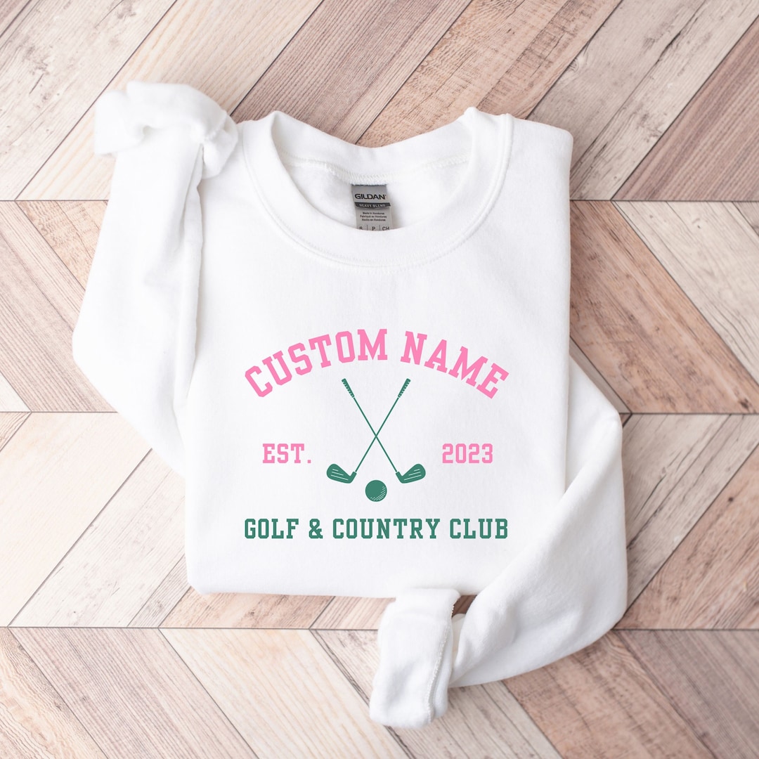 Custom Golf Shirt, Personalized Golf Shirt Custom Sweatshirt Golf Gift ...