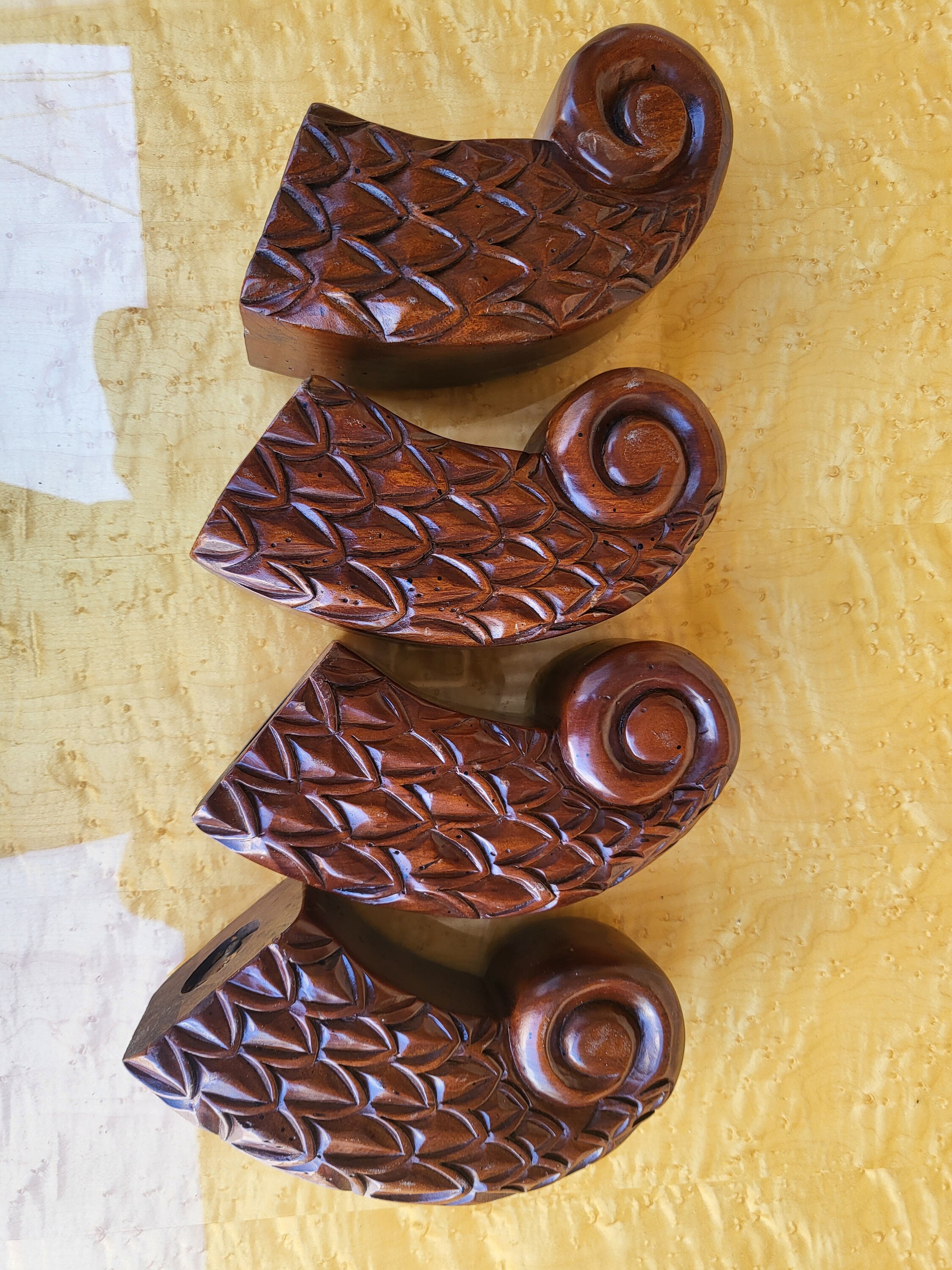Set of 4 Replacement 6.25 Wood Sofa Carving Legs, Wooden Furniture and ...