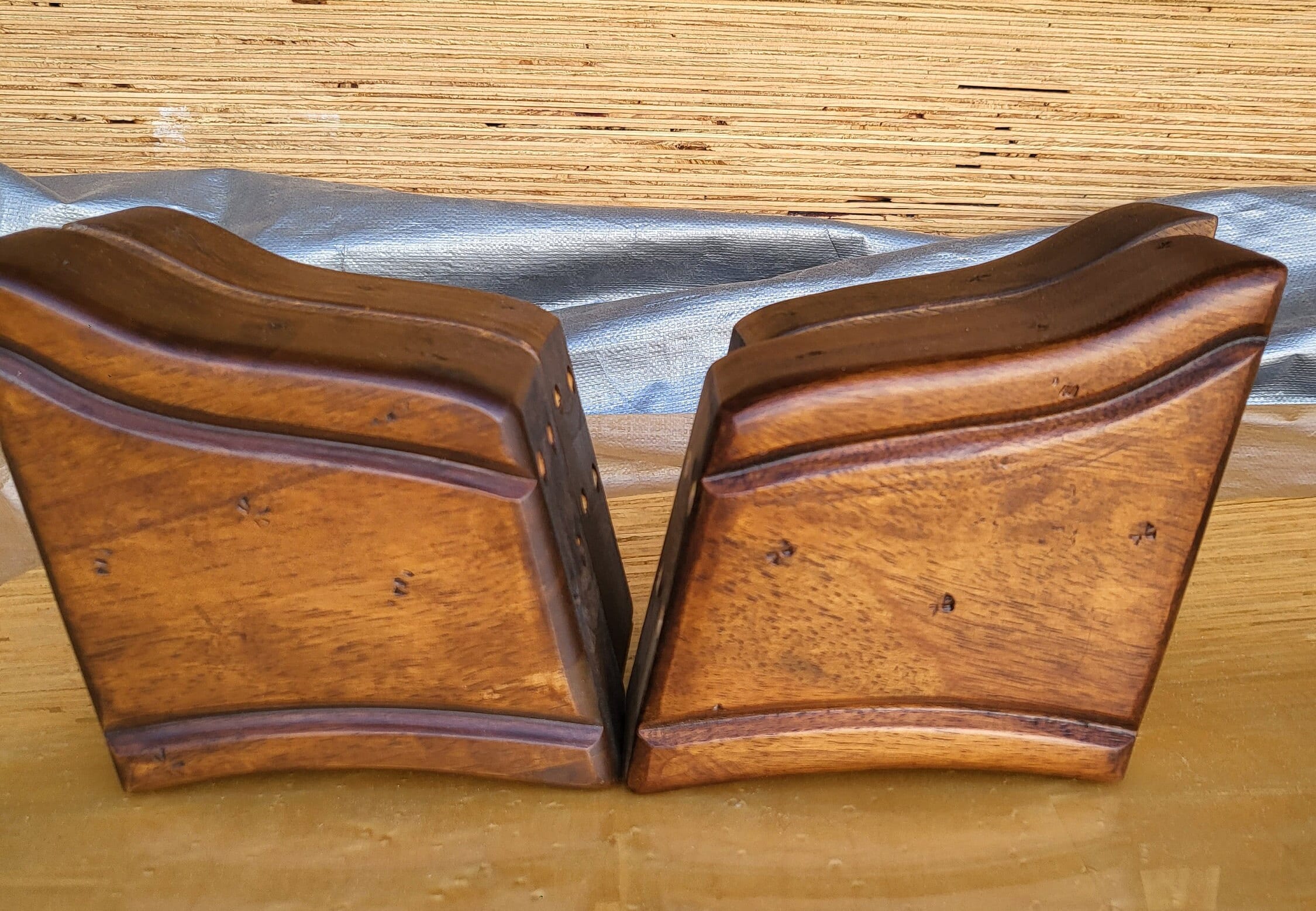 Set of 4 Replacement 5" Wood Sofa Bun Legs, Carving Wooden Leg ...