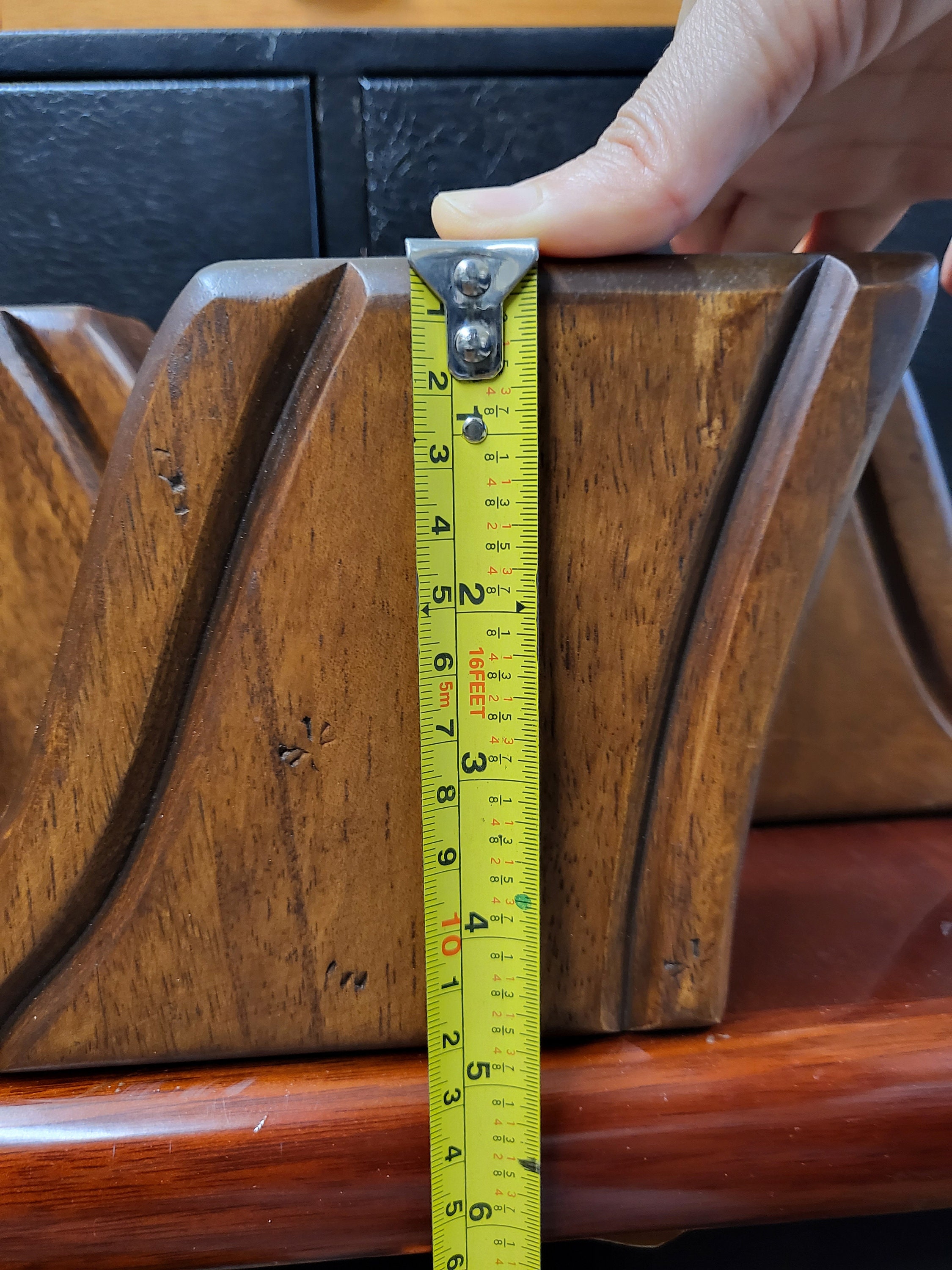 Set of 4 Replacement 5" Wood Sofa Bun Legs, Carving Wooden Leg ...