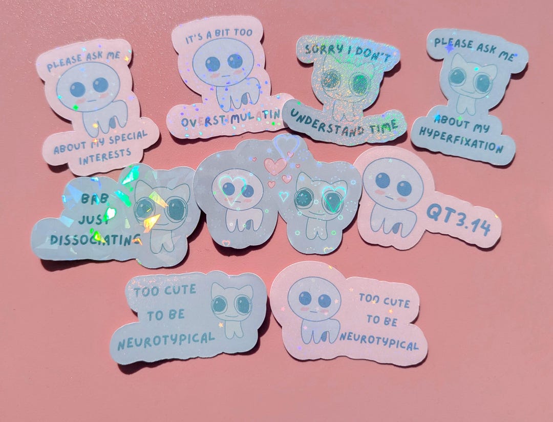 Autism Creature Stickers | ADHD Creature Stickers | Overstimulated ...